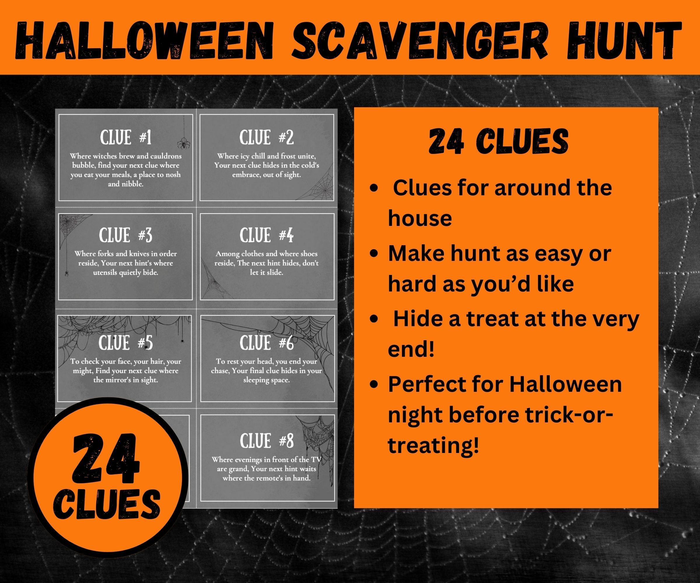 Halloween Scavenger Hunt | Halloween Games | Halloween Printable ...