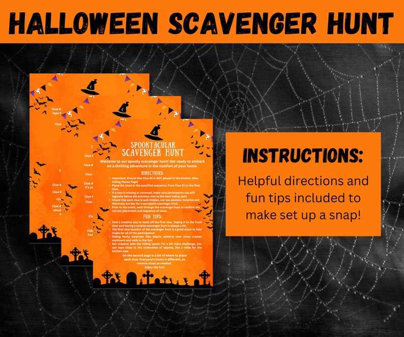 Halloween Printable Activity Bundle | Halloween Scavenger Hunt ...