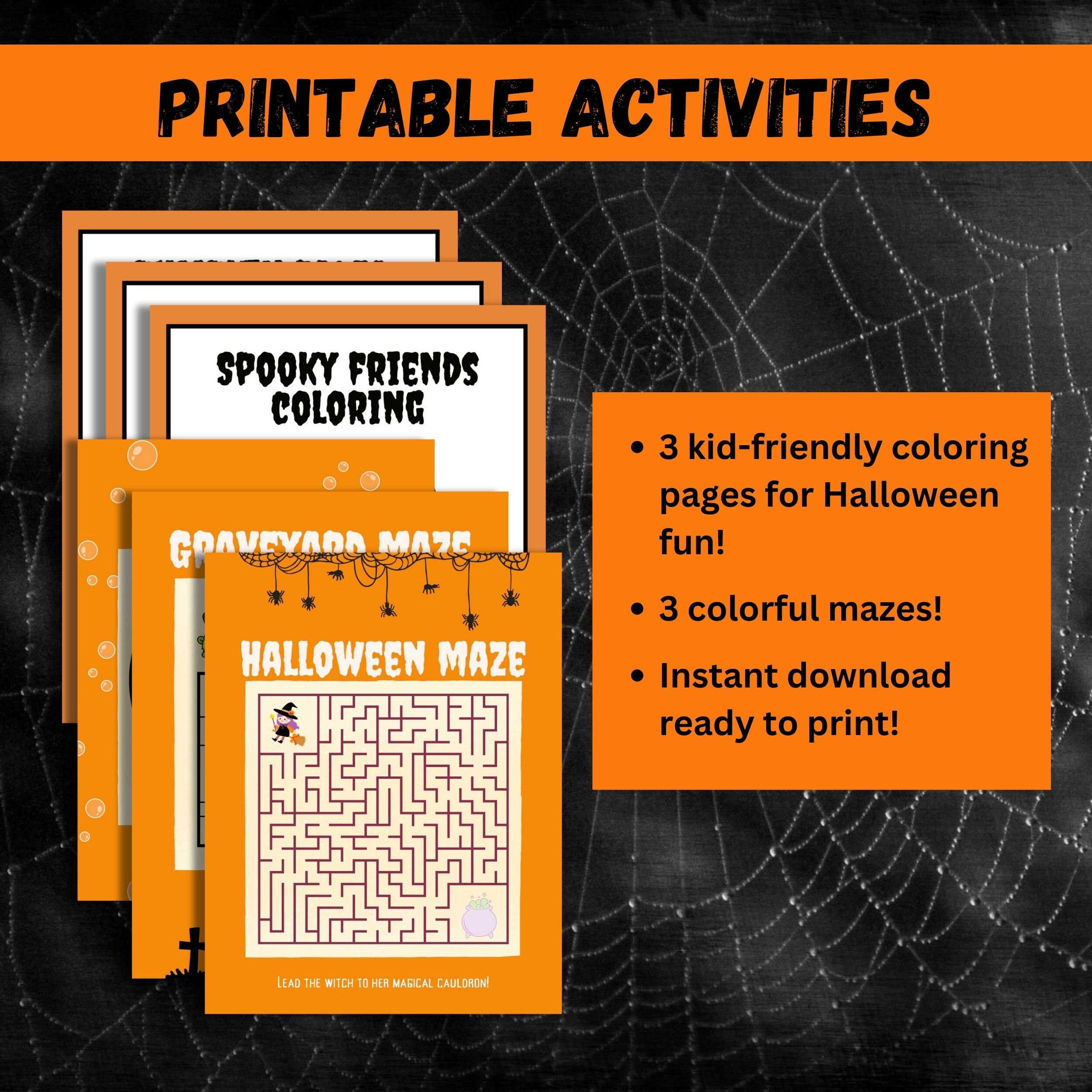 Halloween Printable Activity Bundle | Halloween Scavenger Hunt ...