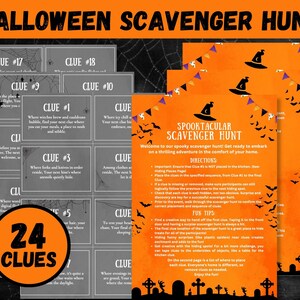 Halloween Scavenger Hunt | Halloween Games | Halloween Printable ...