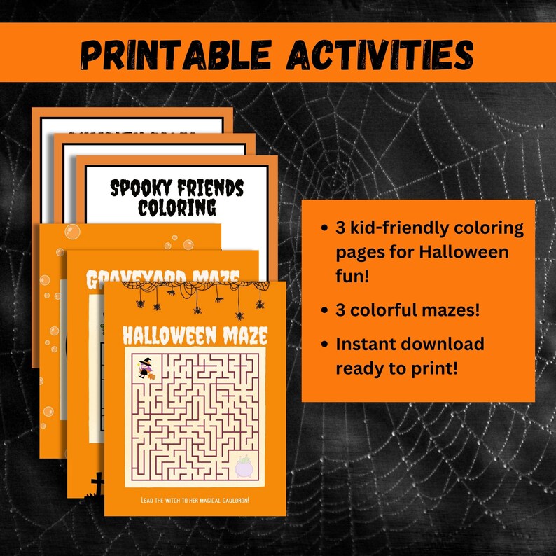 Halloween Printable Activities for Kids | Halloween Mazes | Halloween ...