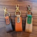Leather Loop Accent Keychain - Etsy