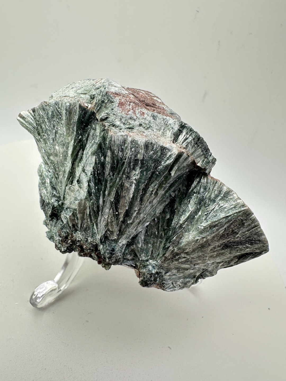 Clinochlore Specimen, Raw Fan Formation, Silver Green - 95 Grams - Etsy UK
