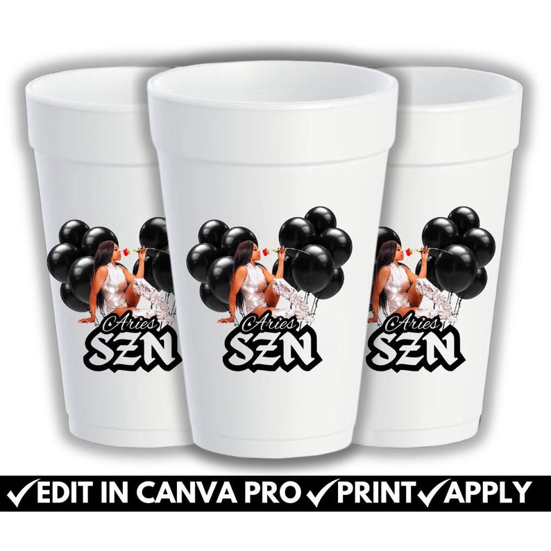 Zodiac Cup Template - Etsy