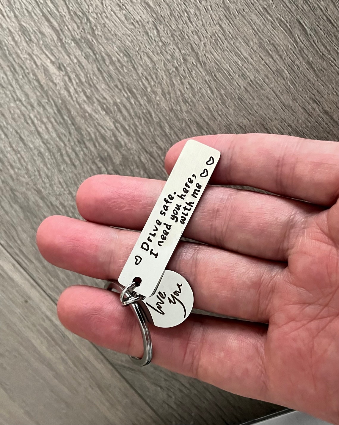 Drive Safe Keychain Personalized Gift for Dad Engraved Metal - Etsy