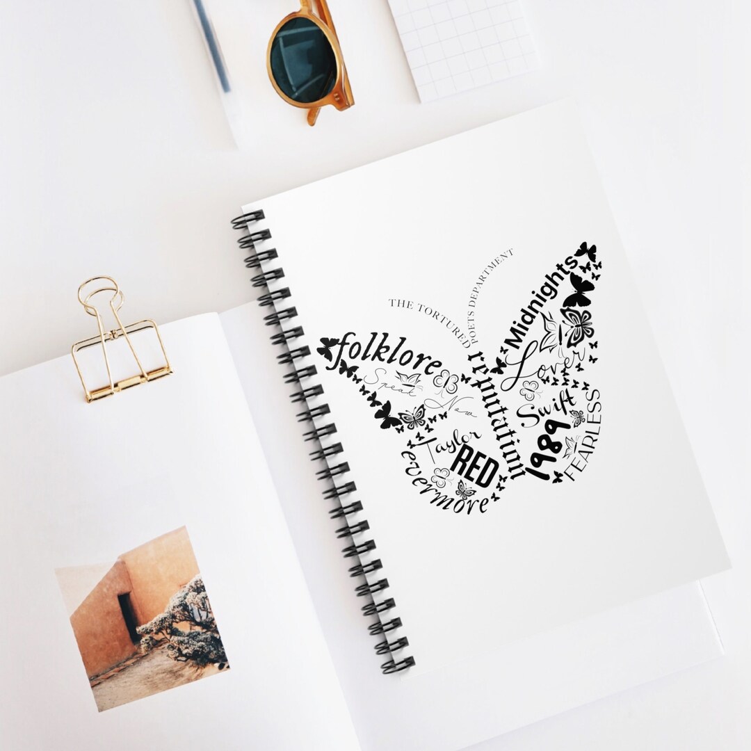 TTPD Gift Spiral Notebook Ruled Lined, Tortured Poets Department ...