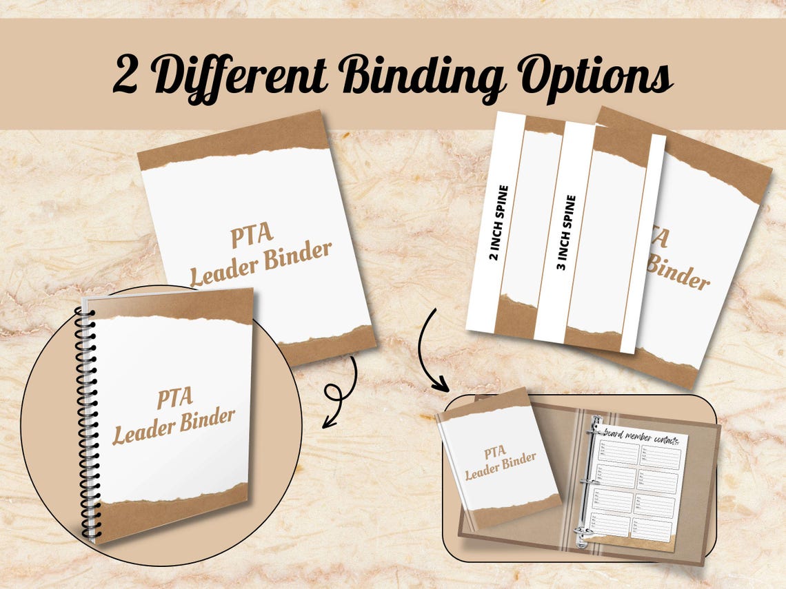 PTA Leader Binder, Pta Leader Planner, Printable PTA Calendar ...