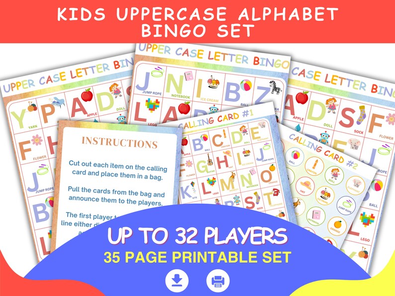 Kids Bingo, Kids Games, Kids Bingo Numbers, Kids Bingo Letters, Kids ...