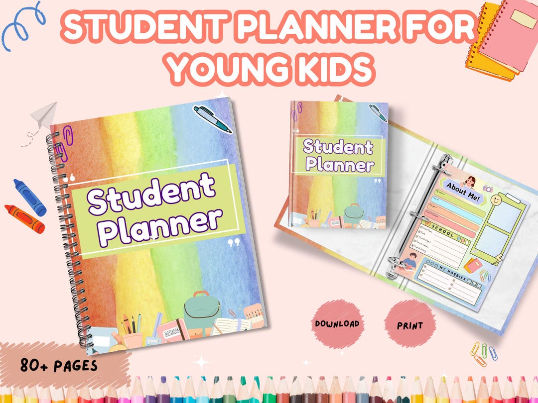 Student Planner, Printable School Planner, Printable Student Planner ...