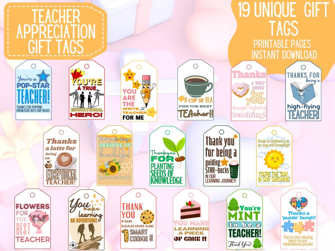 Teacher Appreciation Bundle, Teacher Greeting Cards, Thank You Cards ...