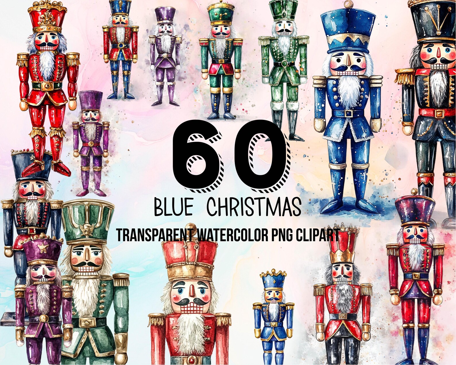 Holiday Nutcracker Clipart Pack, Traditional Christmas Decor, Digital ...