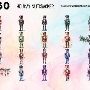 Holiday Nutcracker Clipart Pack, Traditional Christmas Decor, Digital Planner, Junk Journaling ...