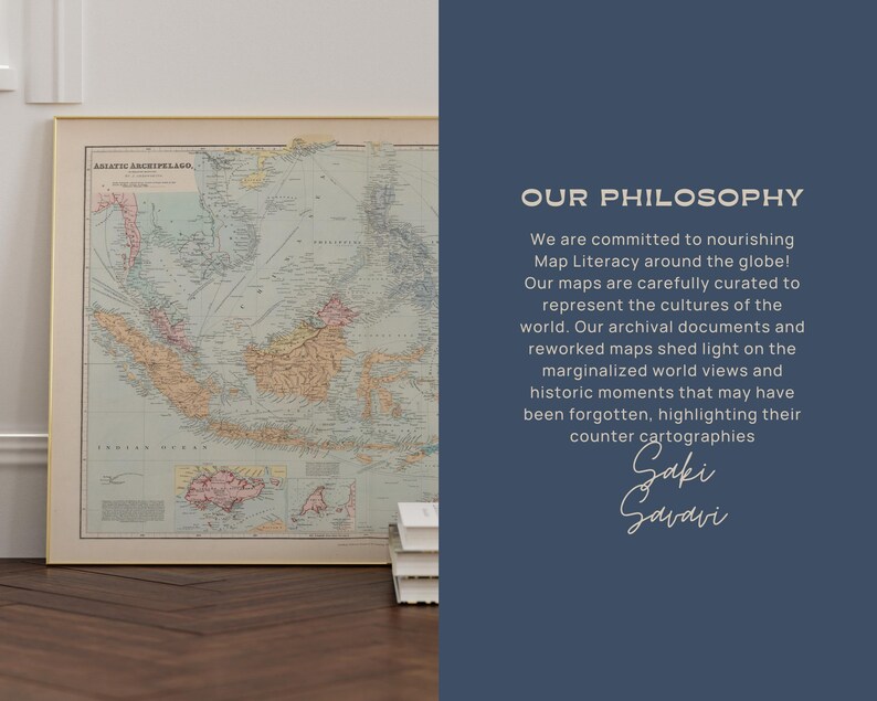 1887 Asiatic Archipelago Map: Philippines, Indonesia Archival Poster - Etsy