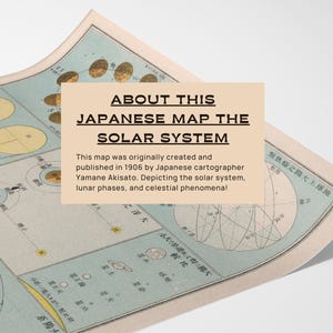1906 Japanese Solar System Map: Vintage Astronomy Print - Etsy