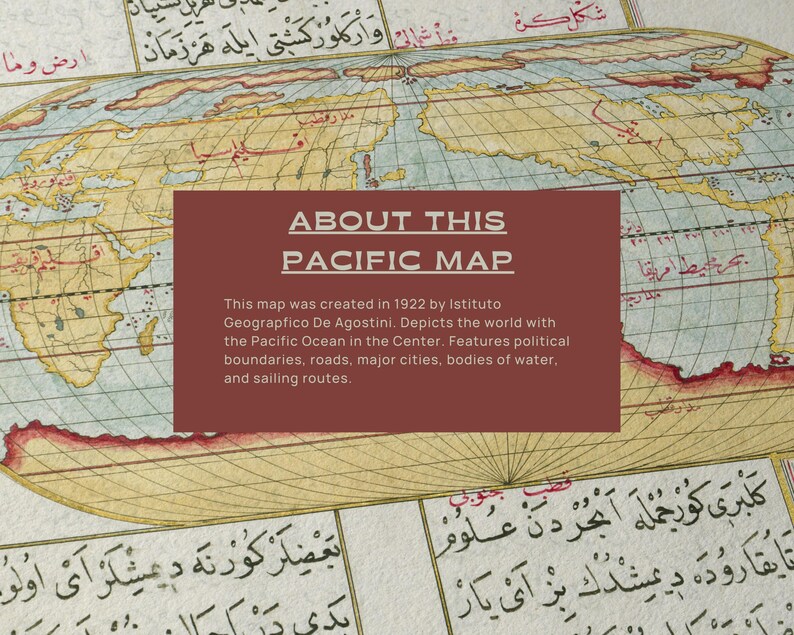 1525 Piri Reis World Map Print: Arabic Ottoman Cartography - Etsy