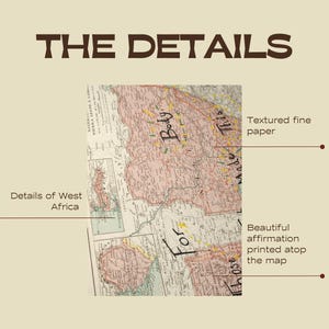 1926 Map of West Africa | Archival Map of the Gold Coast | Reworked by ...