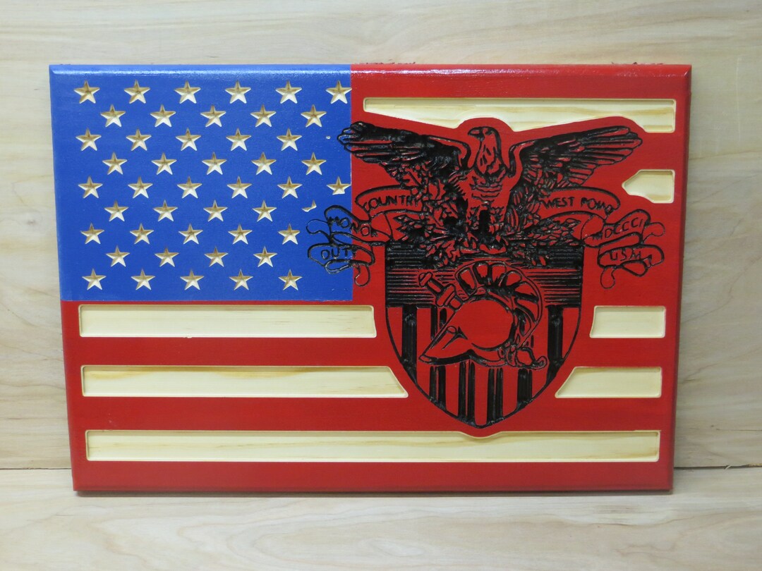 Rustic American Flag-rustic Us Flag-west Point-usa Flag Rustic Custom ...