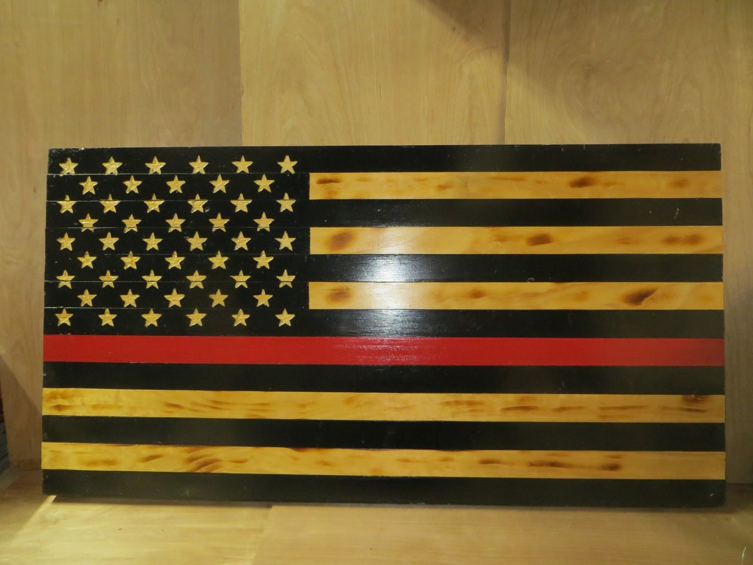 American Flag Wood Flag-american Flag Gift-custom Wooden Flag-rustic ...