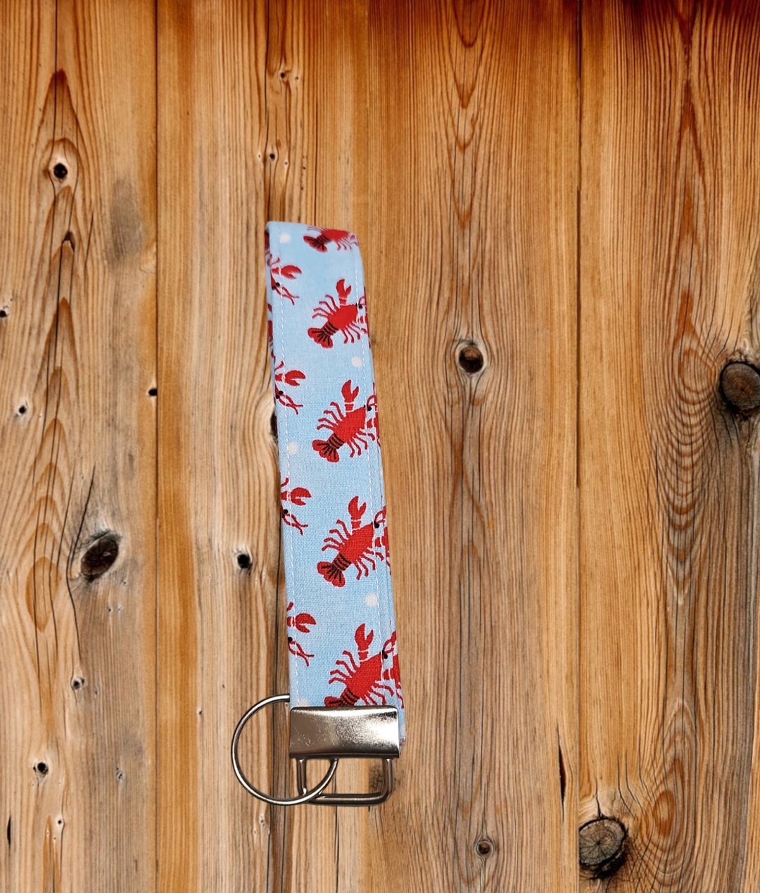 Crawfish Lobster Keyfob, Crawfish Key Wristlet. - Etsy