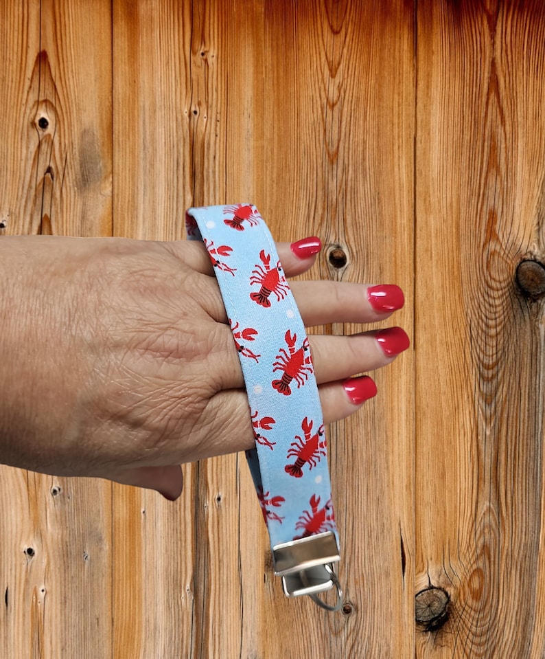 Crawfish Lobster Keyfob, Crawfish Key Wristlet. - Etsy
