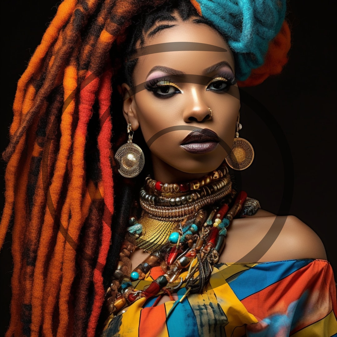 Locs of Love, Dreadlocs, Black Woman Dreadlocks, PNG Afro Fashion ...