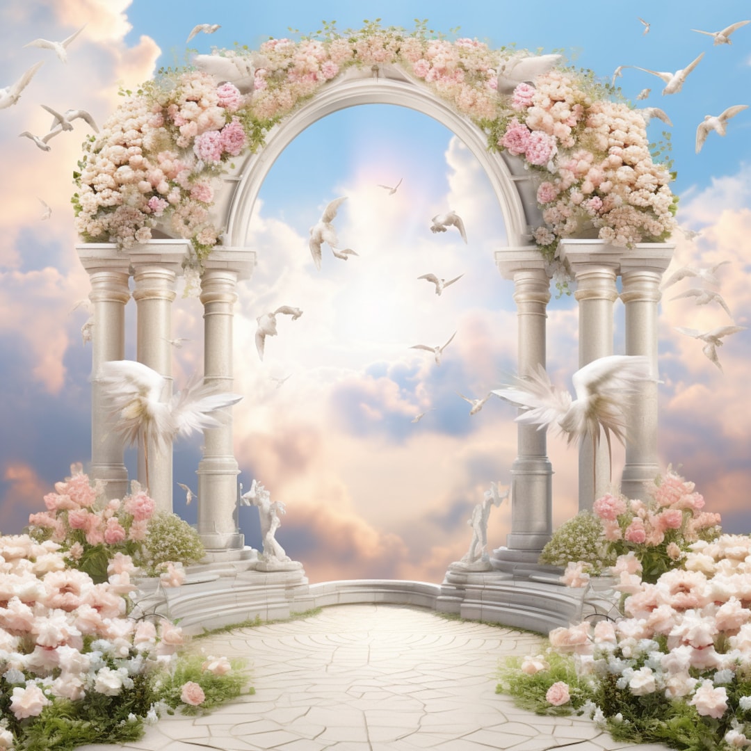 Christian Art Digital Download, Heavenly Gates, Religious Wall Art ...