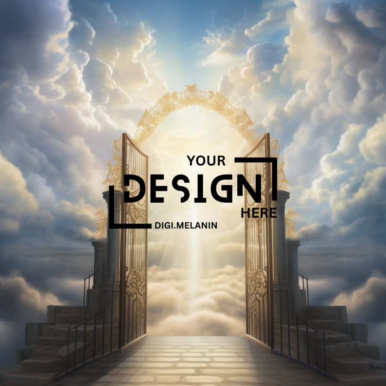 Christian Art Digital Download, Heavenly Gates, Religious Wall Art ...