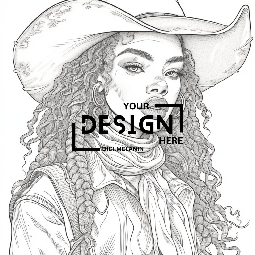 Cowgirls, Cowboys, Coloring Page, Western, Rodeo, Country PNG, African ...