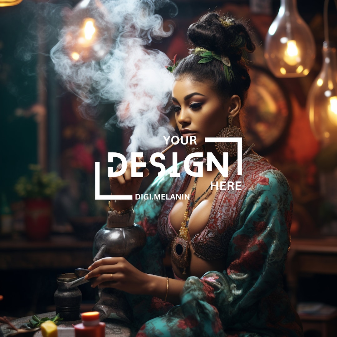Melanin Magic Digital Art Template, Afrocentric Beauty Editable Poster ...