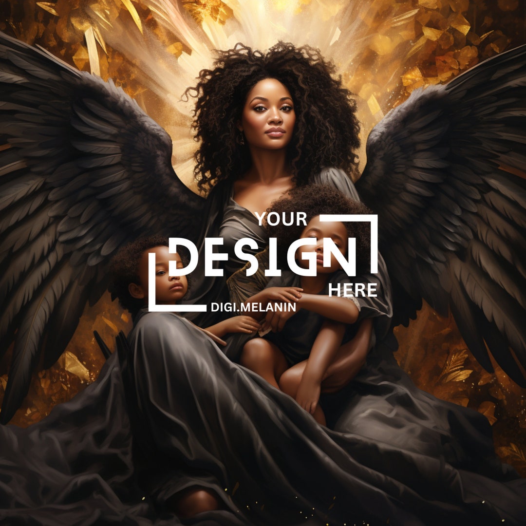 Angels With Wings Black Angel Church Christian PNG - Etsy