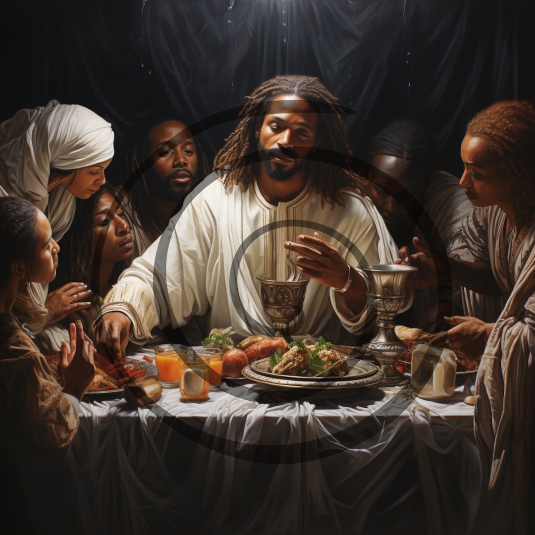Black Jesus, Last Supper, Church, Christian, PNG, African American ...
