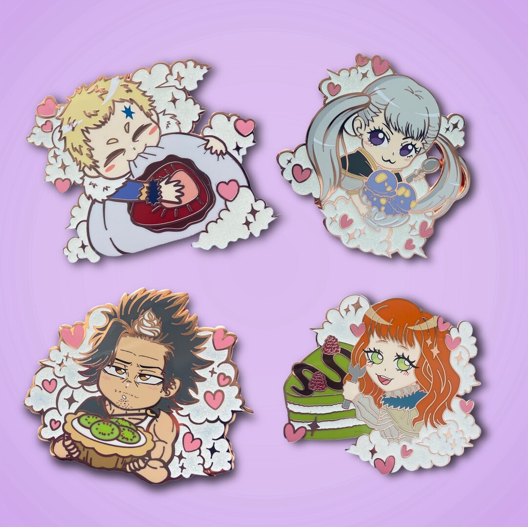 Black Clover Dreamy Anime Desserts Mochi Enamel Pin Series - Etsy