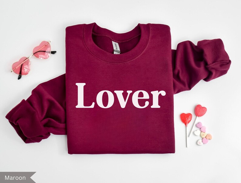Lover Crewneck Sweatshirt, Valentine's Day T-shirt, Taylor Swift Lover ...