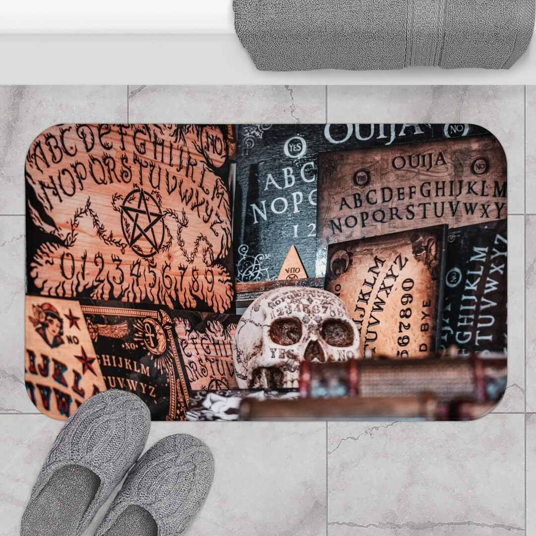 Ouija Board Occult Bathroom Kitchen Rug, Bathroom Mat, Kitchen Mat ...