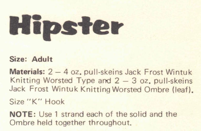 Vintage 1970's Knit & Crochet Pattern Book PDF - Etsy