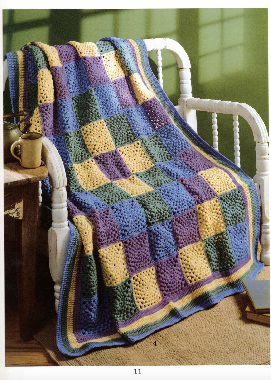 Vintage Crochet Patchwork Afghan Digital Pattern Booklet - Etsy