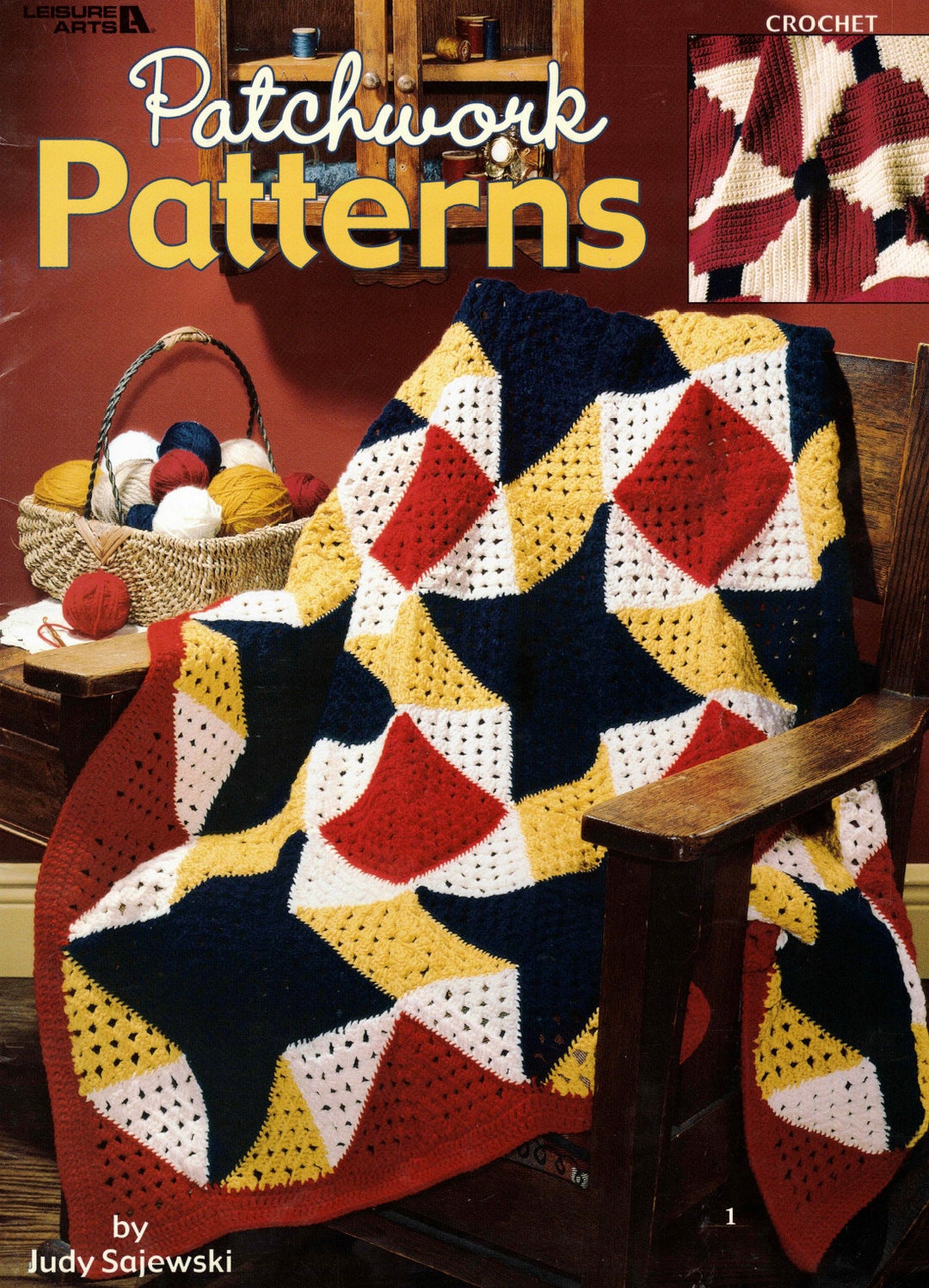 Vintage Crochet Patchwork Afghan Digital Pattern Booklet - Etsy