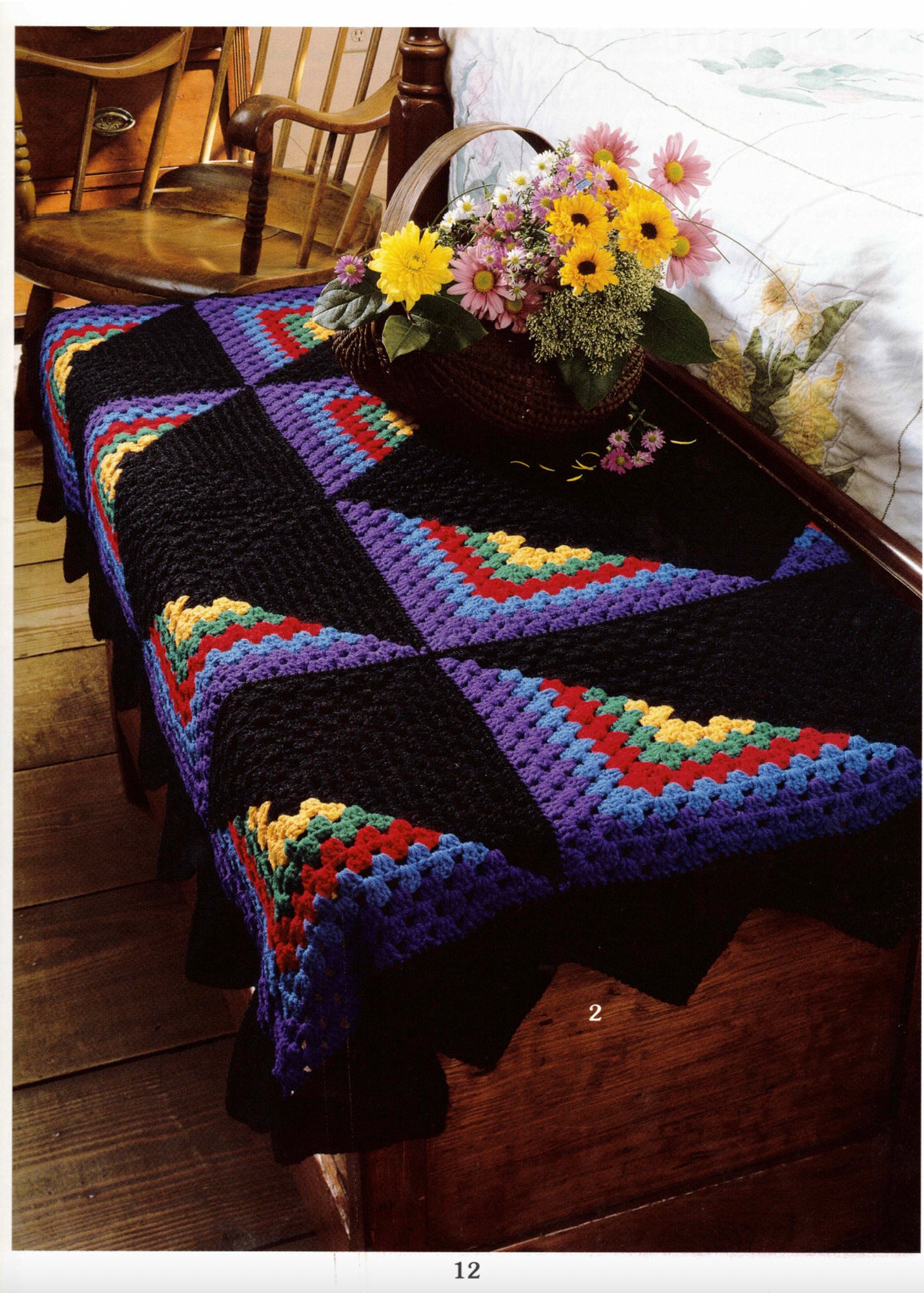 Vintage Crochet Patchwork Afghan Digital Pattern Booklet - Etsy