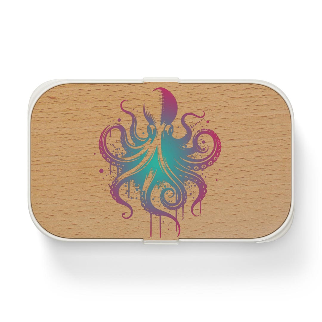 Ocean Octopus Bento Lunch Box, Ocean Scene Bento, School & College ...