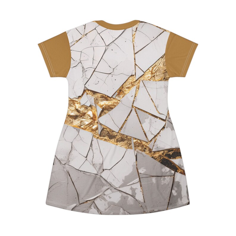 Skunk Coming Out of Kintsugi Wall Sublimation T-shirt Dress All Over ...