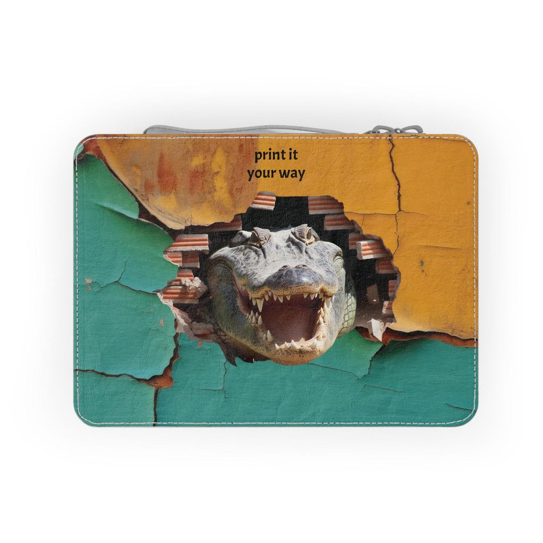 Personalized Alligator in Wall Eco-friendly Lunch Bag, Brown Paper Bag ...