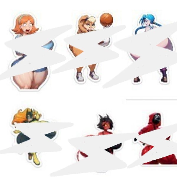 Big Booty Anime Girl Stickers Etsy