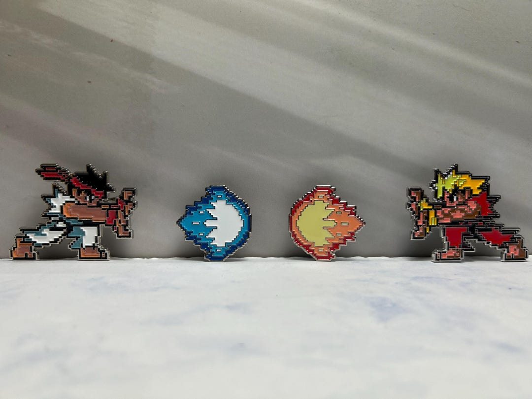 Street Fighter Pixelated Pin Badge - Etsy