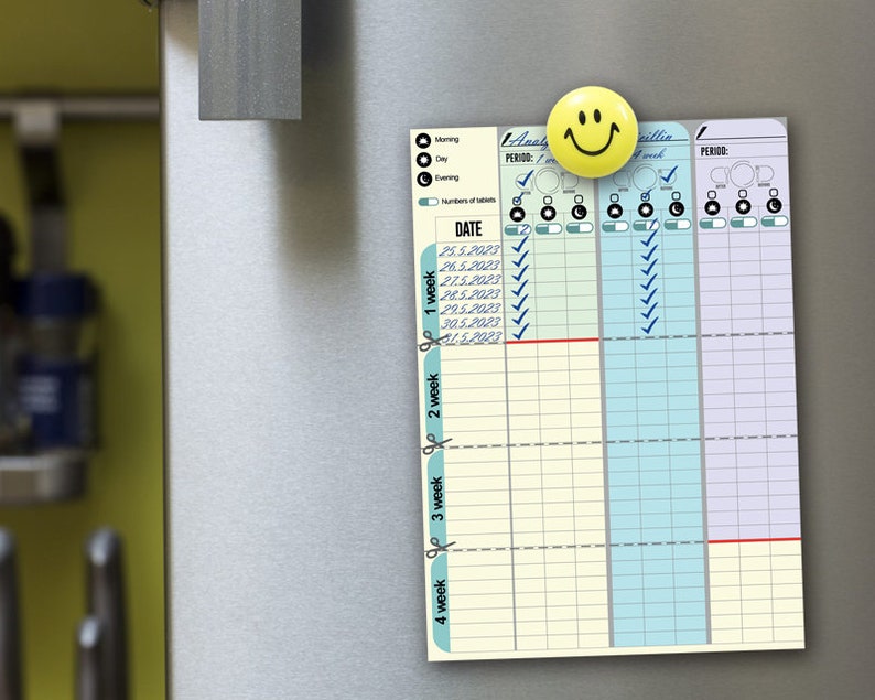 Medication Tracker, Medication Schedule, Pill Schedule, Pill Tracker ...