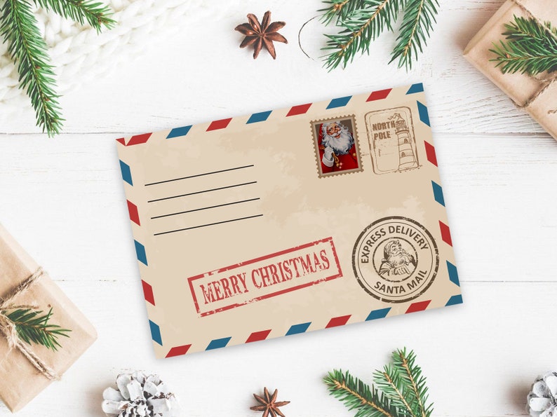 Envelope for Letter Santa Claus - Etsy