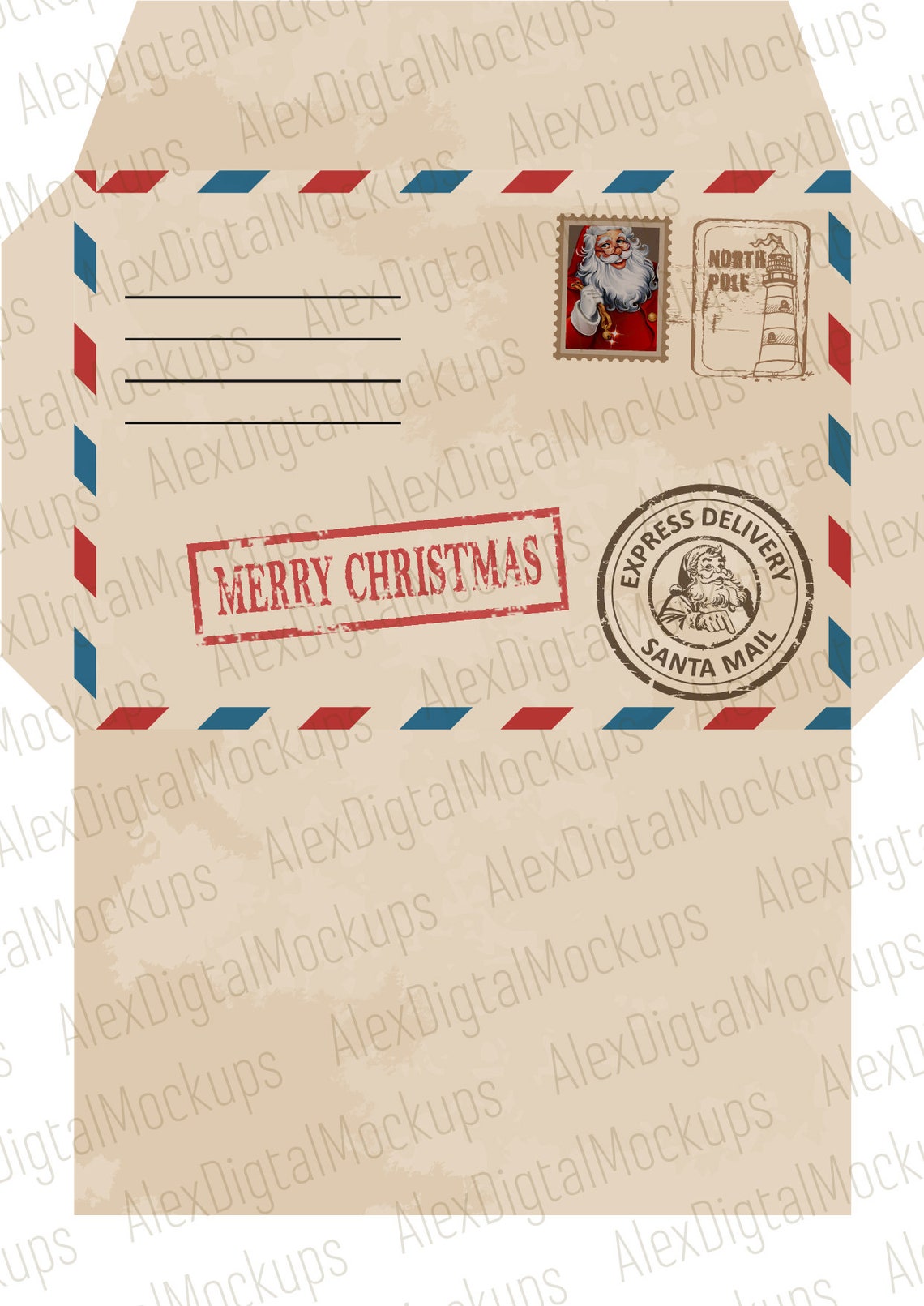 Envelope for Letter Santa Claus - Etsy