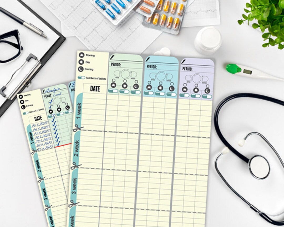 Medication Tracker, Medication Schedule, Pill Schedule, Pill Tracker ...