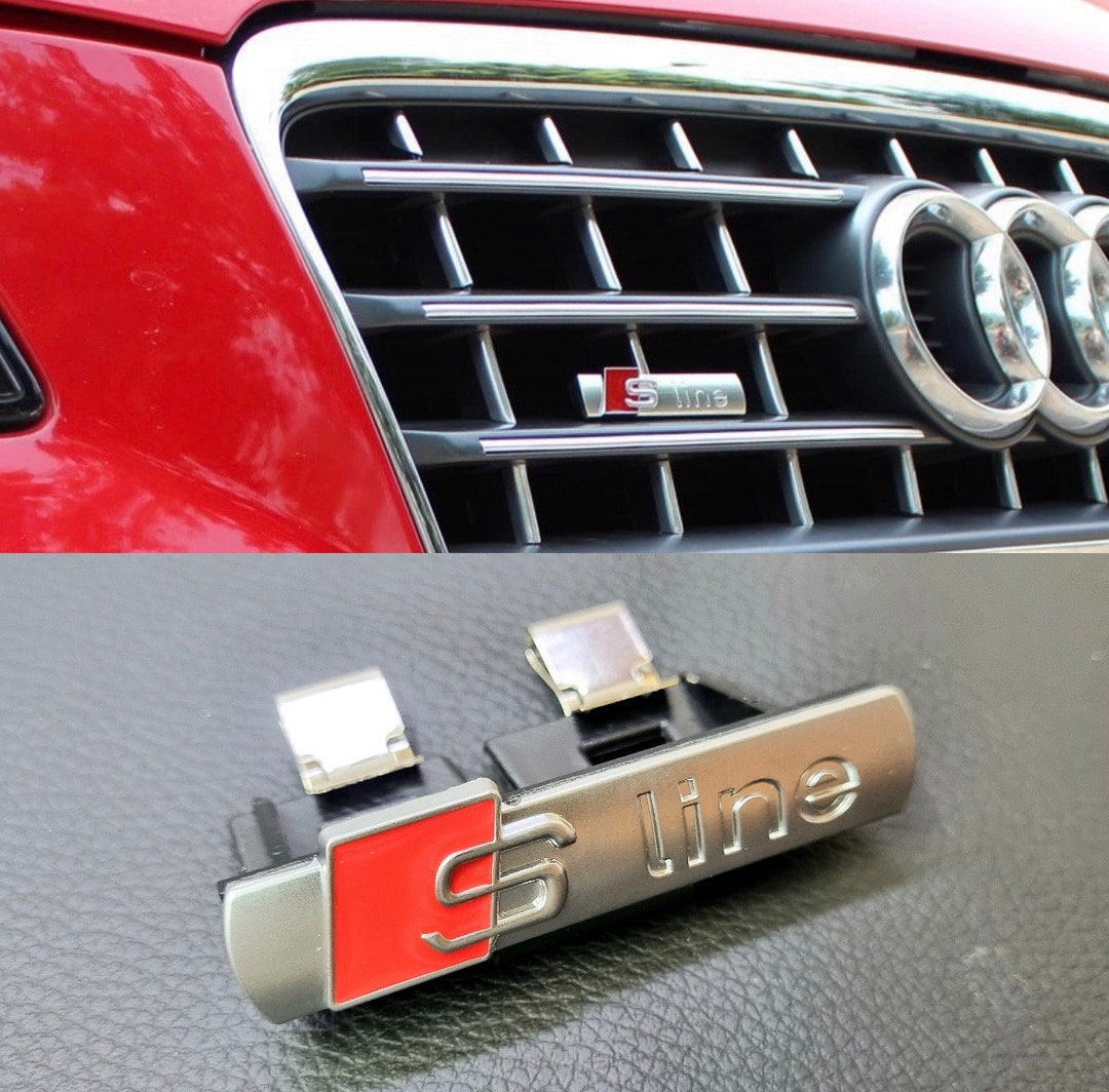 Audi S Line Silver Grill Emblem - Etsy
