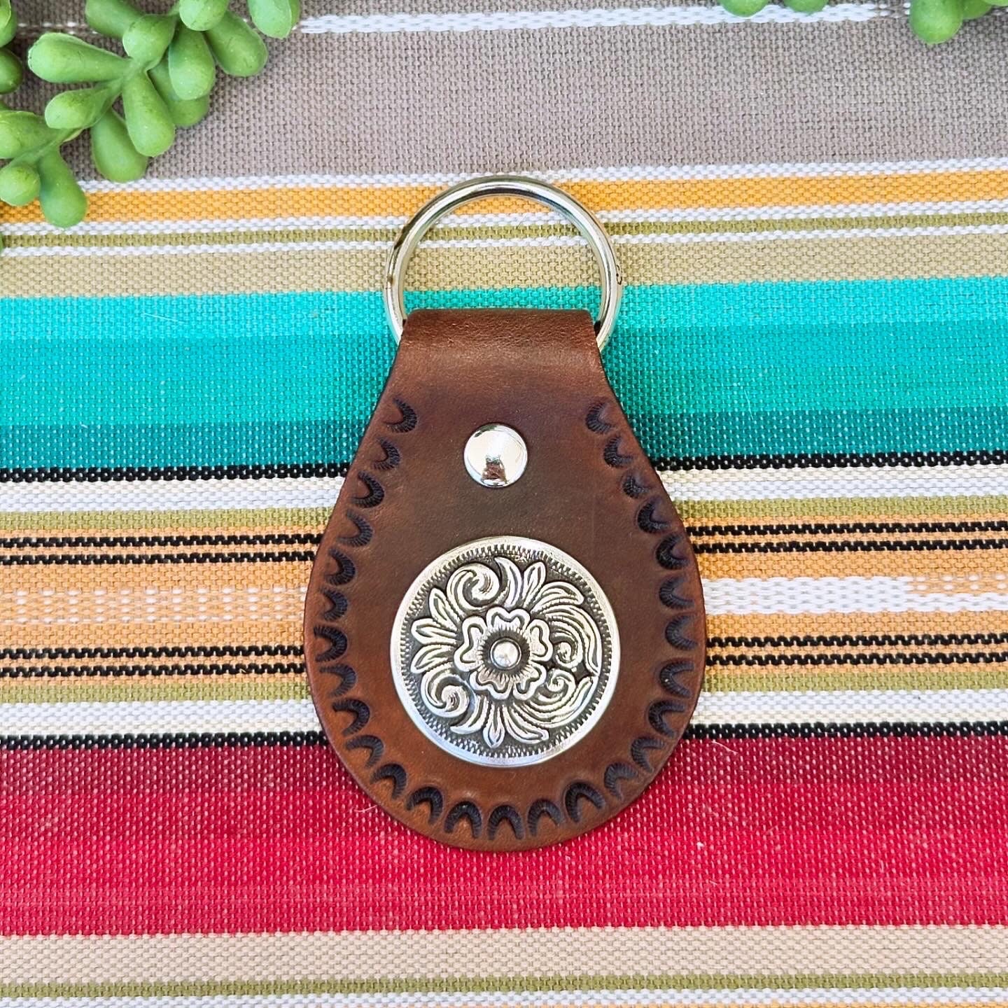 Flower Concho Keychain - Etsy
