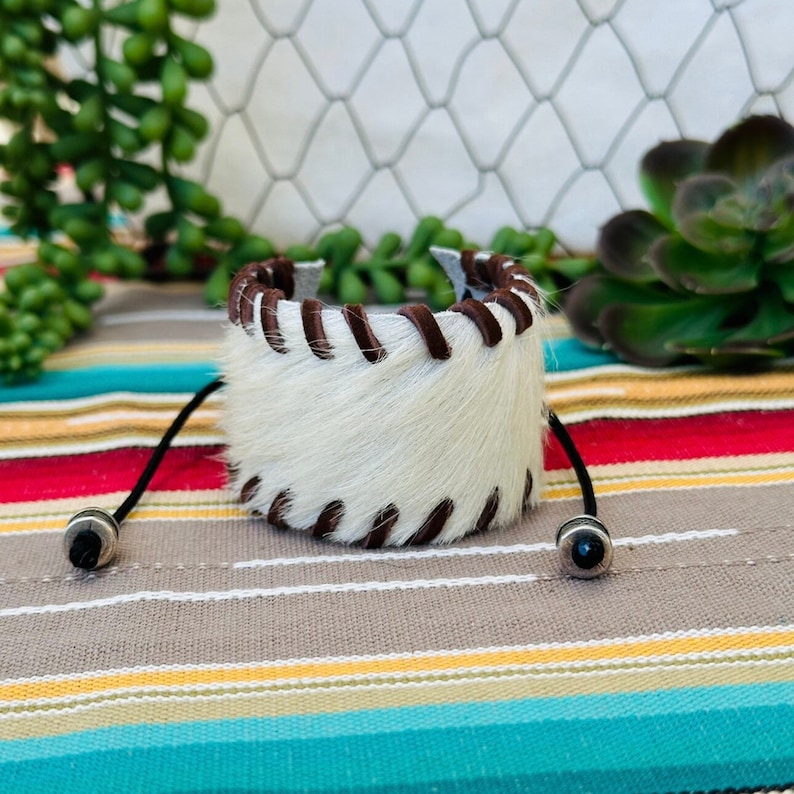Cowhide Cuff Bracelets - Etsy